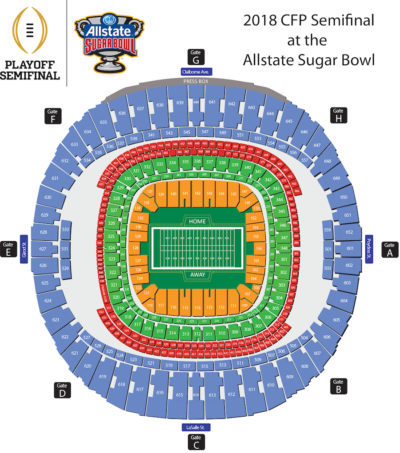 College Football Bowl Game - Sugar Bowl - Champion Sports Travel US